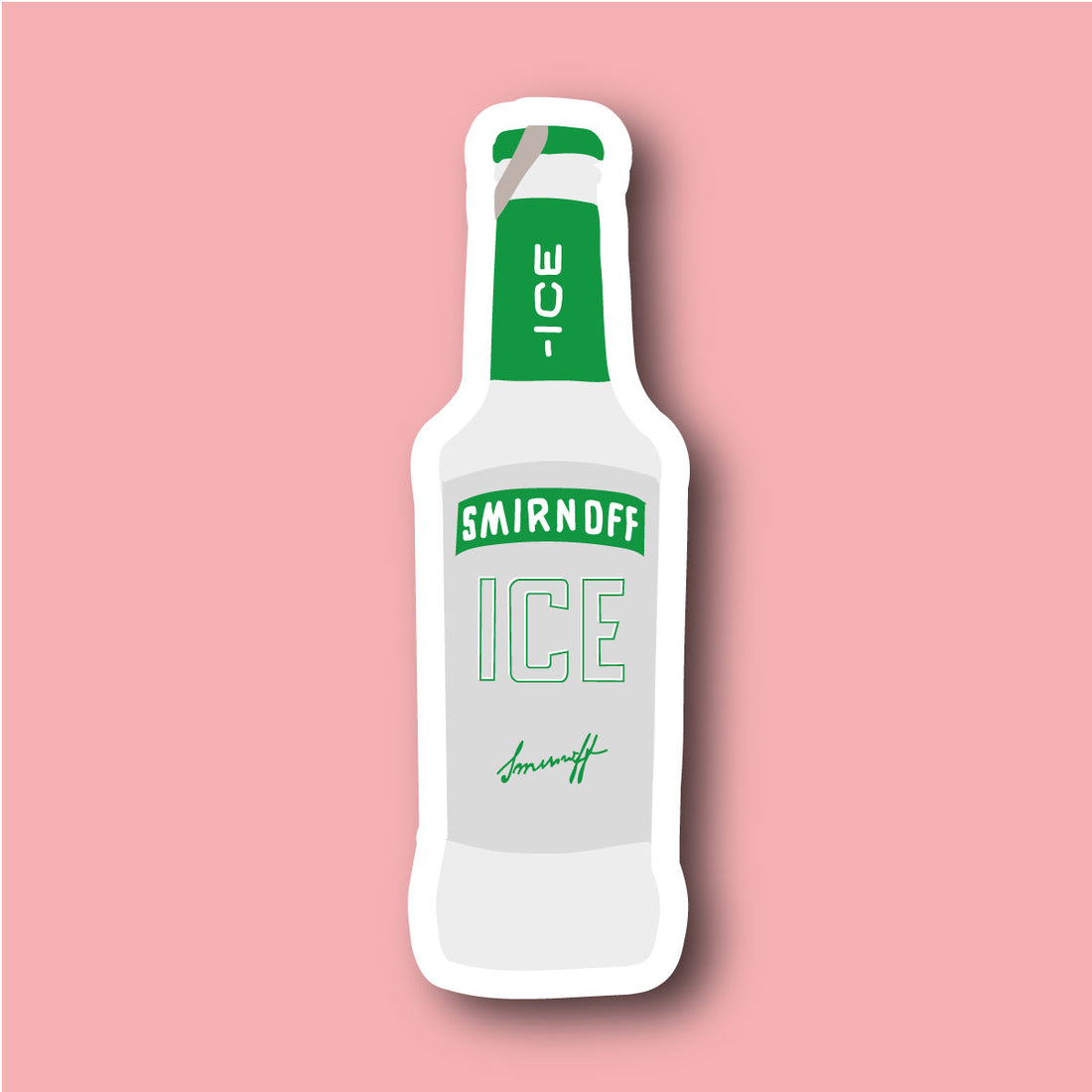 Sticker Smirnoff Ice Verde